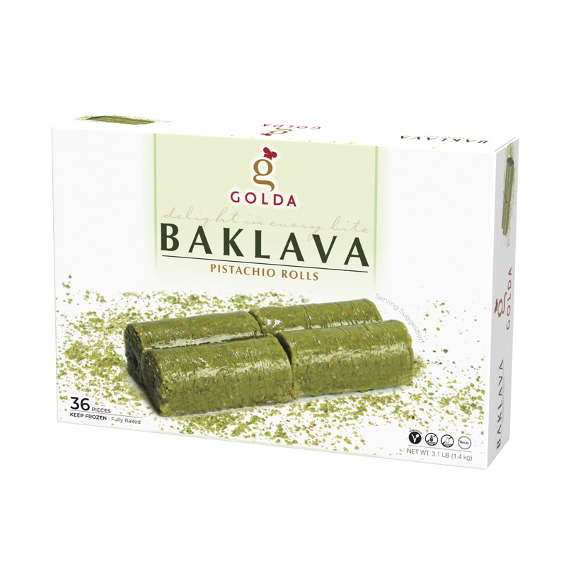 Golda Pistachio Rolls 3.1 lb – Golda Pastry
